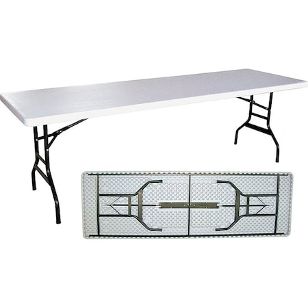 Simple Spaces Banquet Table, 8 ft OAW, 30 in OAD, 2914 in OAH, Steel ...