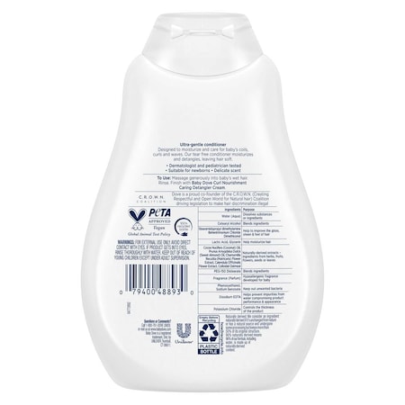 Baby Dove Textured Hair Care Curl Nourishment Baby Conditioner, 13 ...
