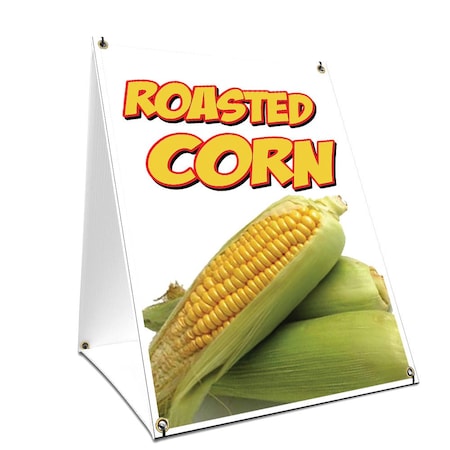 Signmission Roasted Corn, 24 Inch x 18 Inch A-frame Yard Sign, Plastic ...