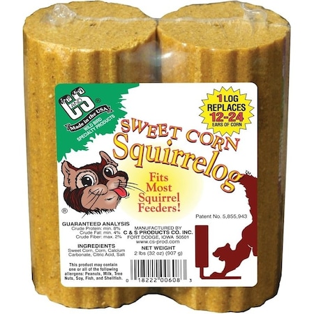 C&S Products Farmers Helper Squirrel Log, 32 oz CS608 | Zoro