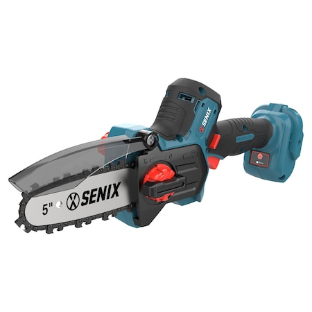 Senix 20 Volt Max* 5-Inch Brushless Mini Cordless Chainsaw, Tool Only ...