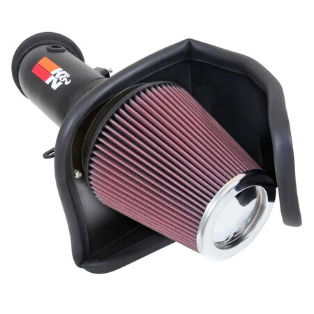 K&N Filter Cold Air Intake 69 Series Typhoon Wrinkle Black Aluminum ...