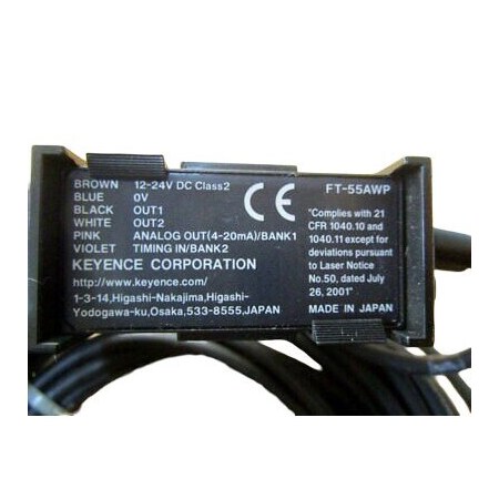 Keyence Digital Infrared Temperature Sensor, Amplifier, Panel, PNP FT ...