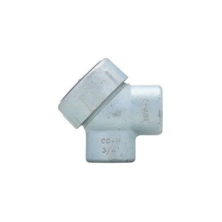 Eaton Conduit Fittings Capped Elbow, 1/2'', Electrogalvanized Aluminum ...