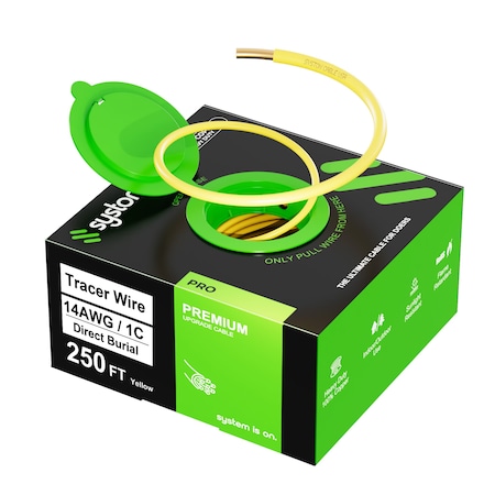 Syston Cable Technology 14 AWG Tracer Wire Solid Copper Conductor ...