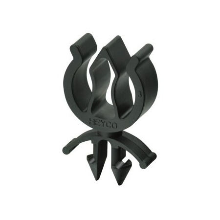 Heyco Cable Clip, Nylon 6/6, 0.315 in Bundle Dia., Black, 0.92 in L ...