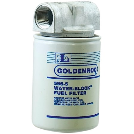 Dutton-Lainson Goldenrod Water Block Fuel Filter, 1 in Connection, NPT ...