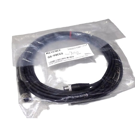 Keyence Safety Interlock Switch Cable, M12, Extension, 8-Pin, 5 m GS ...