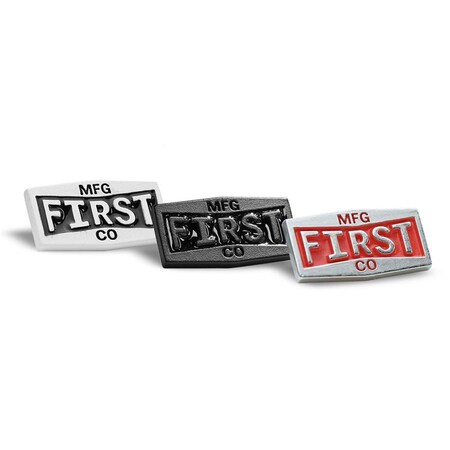 First Mfg FIMETALBADGE-STRD-BLK First Metal Badge, Black - Standard ...