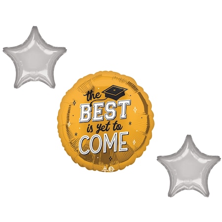 Loonballoon Graduation Grad Theme Balloon Set, 28 Inch Helium Saver ...