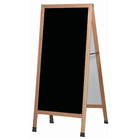 Aarco Extra Large A-Frame Sidewalk Board, Black Acrylic Board Solid Red ...