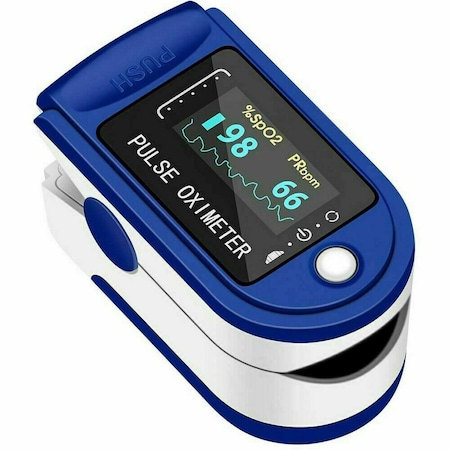 Sanoxy Pulse Oximeter Fingertip Blood Oxygen SpO2 Monitor PR PI Heart ...