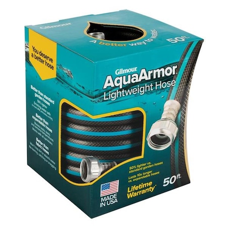 Camp Usa 1/2 in ID x 50 ft L AquaArmor Garden Hose, Black CA3310957 | Zoro