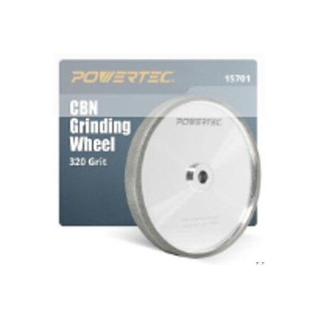 Powertec CBN Grinding Wheel 8'' x 1'', 320 Grit, 5/8'' Arbor Bench ...