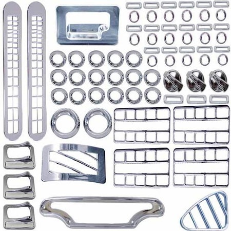 Ilc Replacement For Peterbilt 379 Year 2001 Chrome 69 Piece Ergonomic ...