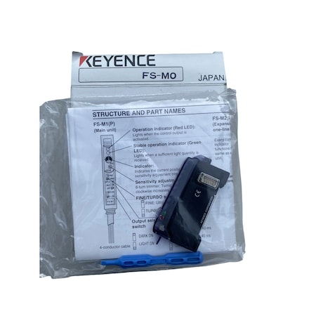 Keyence Fiber Amplifier, Cable Type, Zero-Line Expansion Unit FS-M0 | Zoro