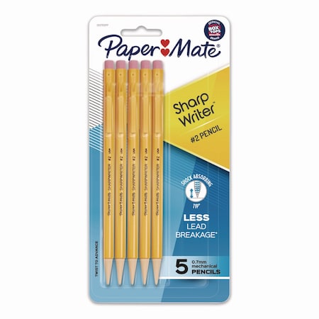 Paper Mate Sharpwriter Mechanical Pencil, 0.7 mm, HB #2, Black Lead ...