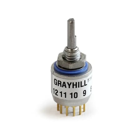 Grayhill Rotary Switch, 3 Positions, 4P3T, Latched, 0.2A, 28Vdc, Solder ...