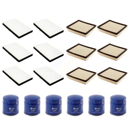 Pur 6X Air + 6X Cabin + 6X Engine Oil Filter 18 Total Kit For Chevrolet ...