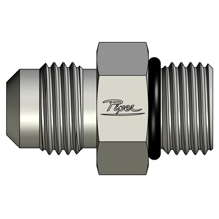 Piper Straight Thread Connector, 1/2in. Male JIC, 1/2in. Male O-Ring ...