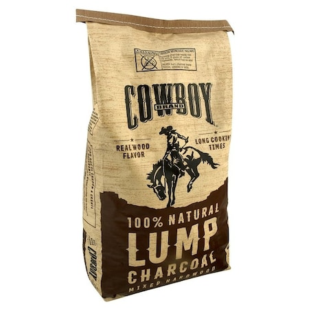 Cowboy LUMP HARDWOOD CHARCOAL 20LB BG 24220N | Zoro