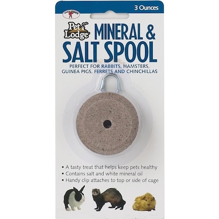 Pet Lodge Mineral and Salt Spool with Hanger, Solid, 3 oz SSH2 | Zoro