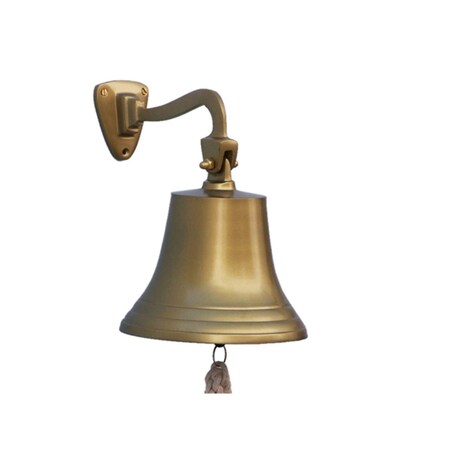 Handcrafted Model Ships Antique Brass Hanging Ships Bell - 9 in. BL ...
