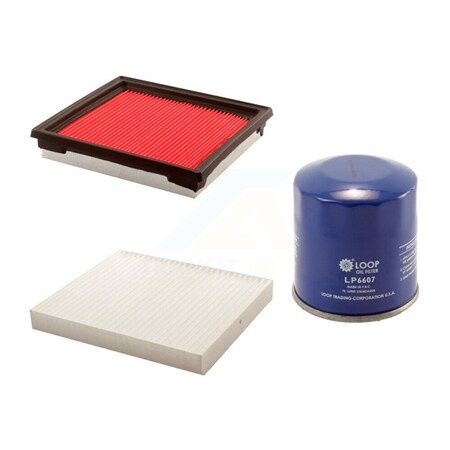 Pur 1x Air + 1x Cabin + 1x Engine Oil Filter Filter 3 Total Kit For ...