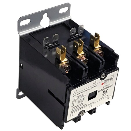 Brah Electric , 3P 30A 600V Definite Purpose Contactor with 480VAC ...