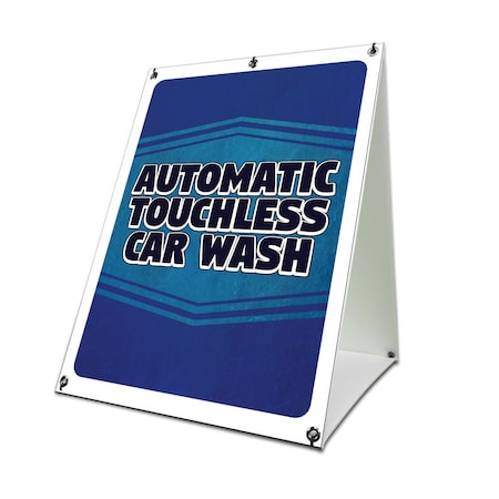 Signmission Automatic Touchless Car Wash, 24 Inch x 18 Inch A-frame ...
