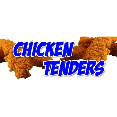Signmission Chicken Tenders, 12 Inch, Decal D-Chicken Tenders | Zoro