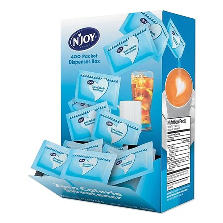 Njoy Blue Aspartame Artificial Sweetener, 0.04 oz Packet, 400 PK 83219 ...