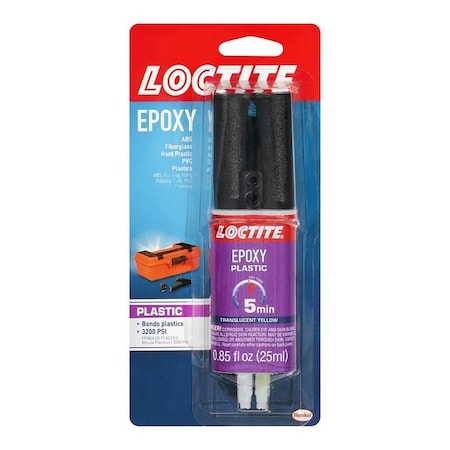 Loctite Epoxy Plastic Bonder, Liquid, 25 mL Syringe 1360788 | Zoro