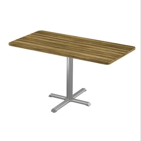 Correll Rectangle Cafe Table, 42 in W, 30 in L, 29 in H, Particleboard ...