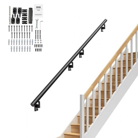 Vevor 12 ft. Handrail Stair Railing SNLZYX12FT5CM7RZ1V0 | Zoro