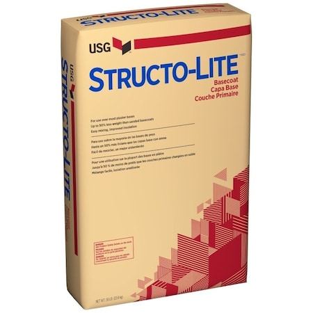 Usg STRUCTO-LITE Basecoat Plaster, Powder, Low to No Odor, Off-White ...
