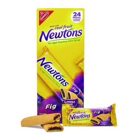 Nabisco Fig Newtons, 2 oz Pack, 2 Cookies/Pack, 24 Packs/Box, 24PK ...