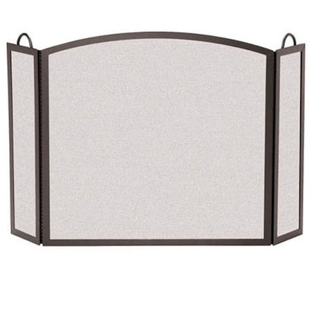 Pilgrim 3 Panel Center Arch Screen - Matte Black 18201 | Zoro