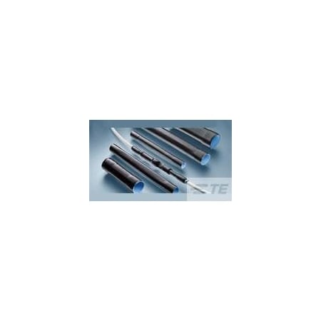 Raychem Heat Shrink Tube, Single Wall, 2:1 I.D. Shrink Ratio, Black ...