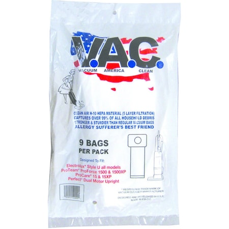 Vacuum America Clean Electrolux Style U, ProTeam - ProForce 1500-1500XP ...