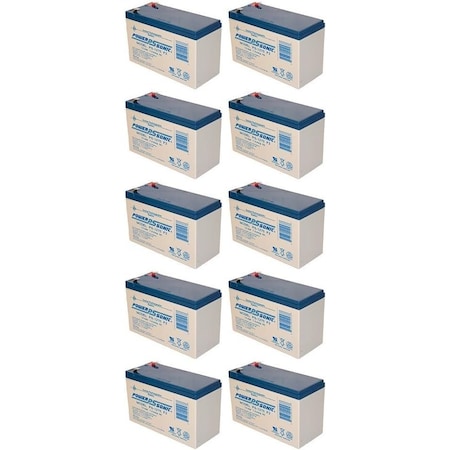 Power-Sonic PS-1270F2 12V 7Ah F2 AGM Rechargeable Battery, 10PK PS-1270 ...
