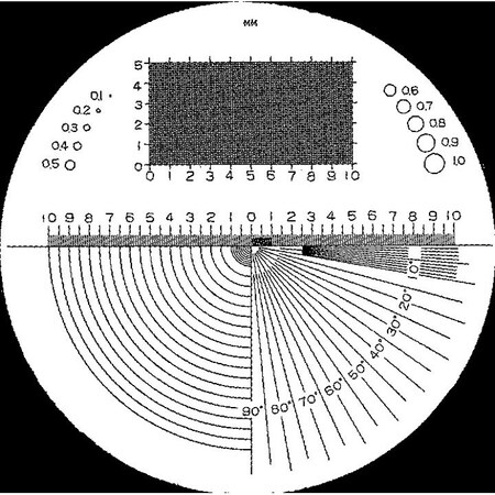 Mitutoyo Reticle No 4 For Pocket Comparator 183-105 | Zoro