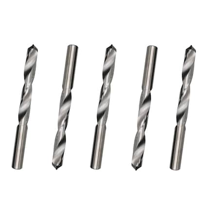 Drill America 5 Piece Carbide Drill Bit Set (1/4" - 1/2") POUDMOD5 | Zoro