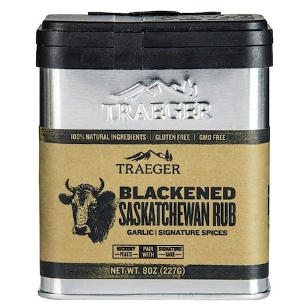 Traeger Blackened Saskatchewan Rub, Garlic Flavor, 825 oz Tin SPC178 | Zoro
