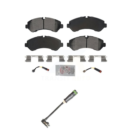 Ameribrakes Rear Ceramic Disc Brake Pads And Extra Wear Sensors Kit For ...