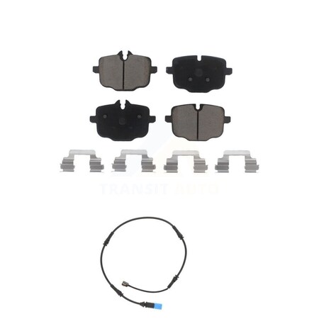 Transit Auto Rear Ceramic Disc Brake Pads And Wear Sensors Kit For BMW ...