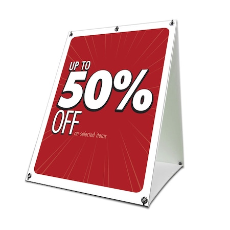 Signmission 50% Off, 24 Inch x 18 Inch A-frame Yard Sign, Coroplast ...