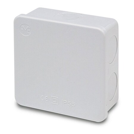 Famatel Usa Electrical Box, Junction Box, ABS, Punchouts, 3.15'' x 3.15 ...