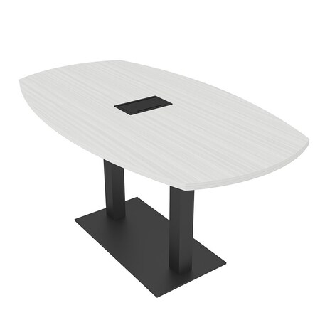 Skutchi Designs Arc Boat Conference Table, 36 in W, 72 in L, White HAR ...