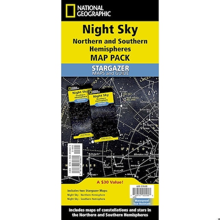 National Geographic Night Sky, Stargazer Map Pack Bundle, Folded ...